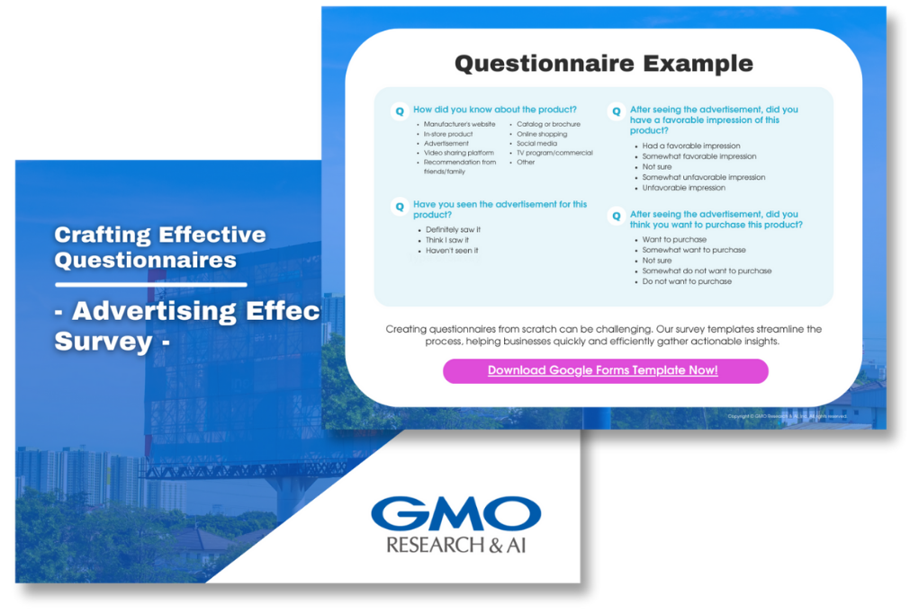 Advertising Effectiveness Survey: Tips and Free Template | GMO Research ...